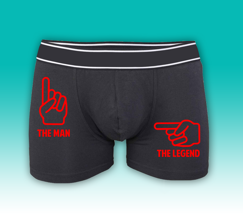 The Man The Legend Men's Boxers | Smartypants — SmartyPants-UK